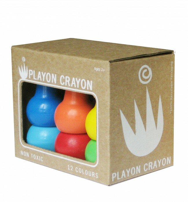 Playon Crayon Schadstoffreie Wachsmalstifte Primärfarben, 7,95