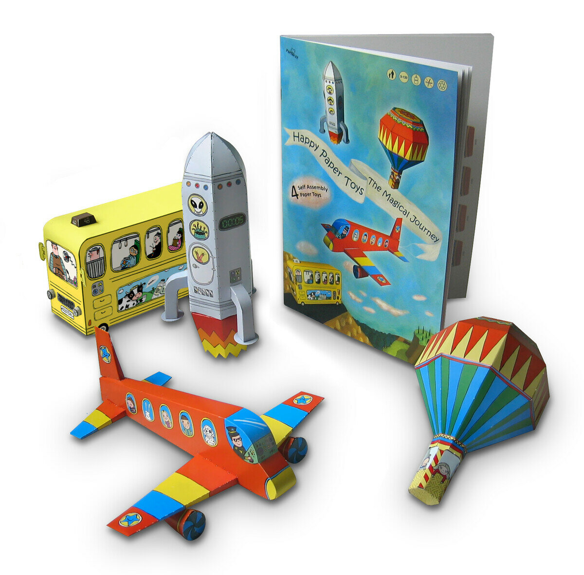 Happy Paper Toy Book 'The Magical Journey', 6,95