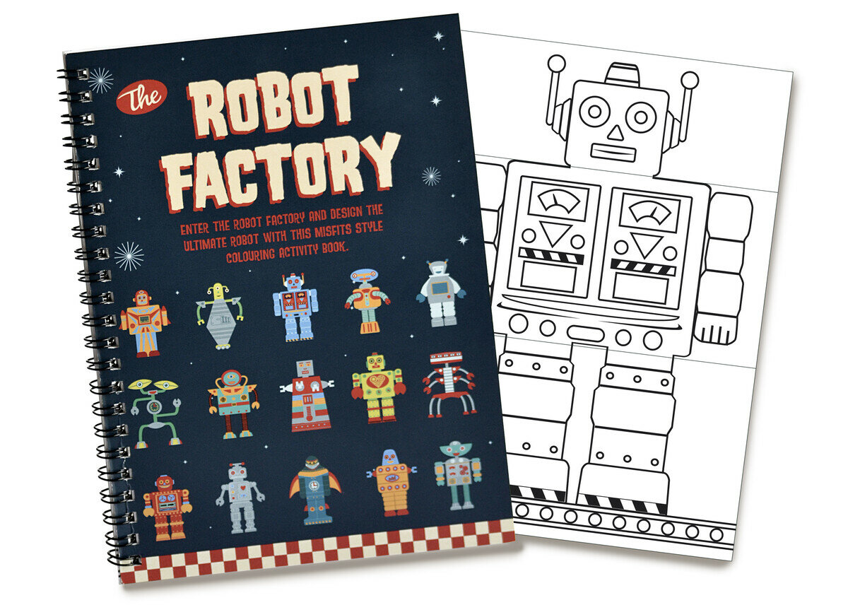 Clockwork Soldier Colouring Activity Book The Robot Factory, 8,95