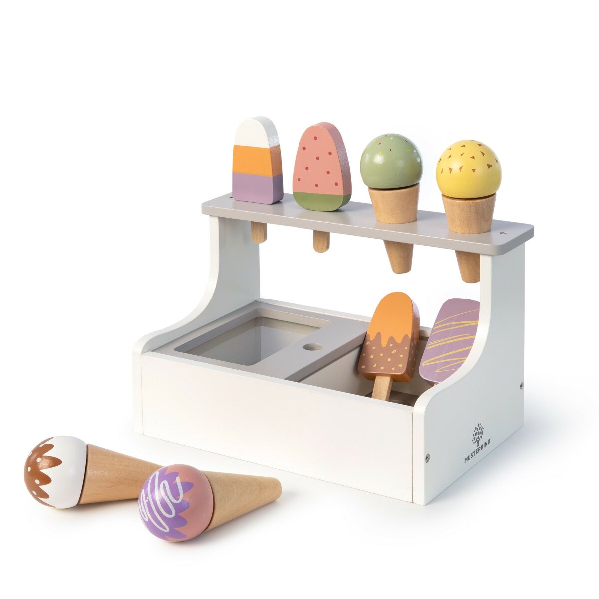 Musterkind Wooden Ice Cream Stand Ice Parlor Cocos Wood FSC®, 33,95