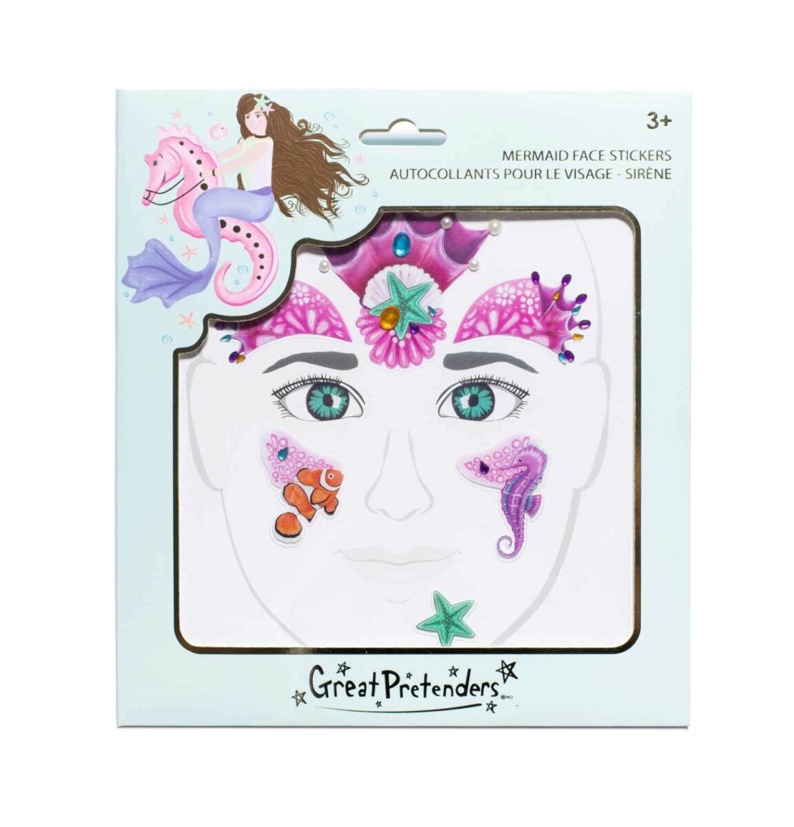 Great Pretenders Face Stickers Mermaid, 3,95