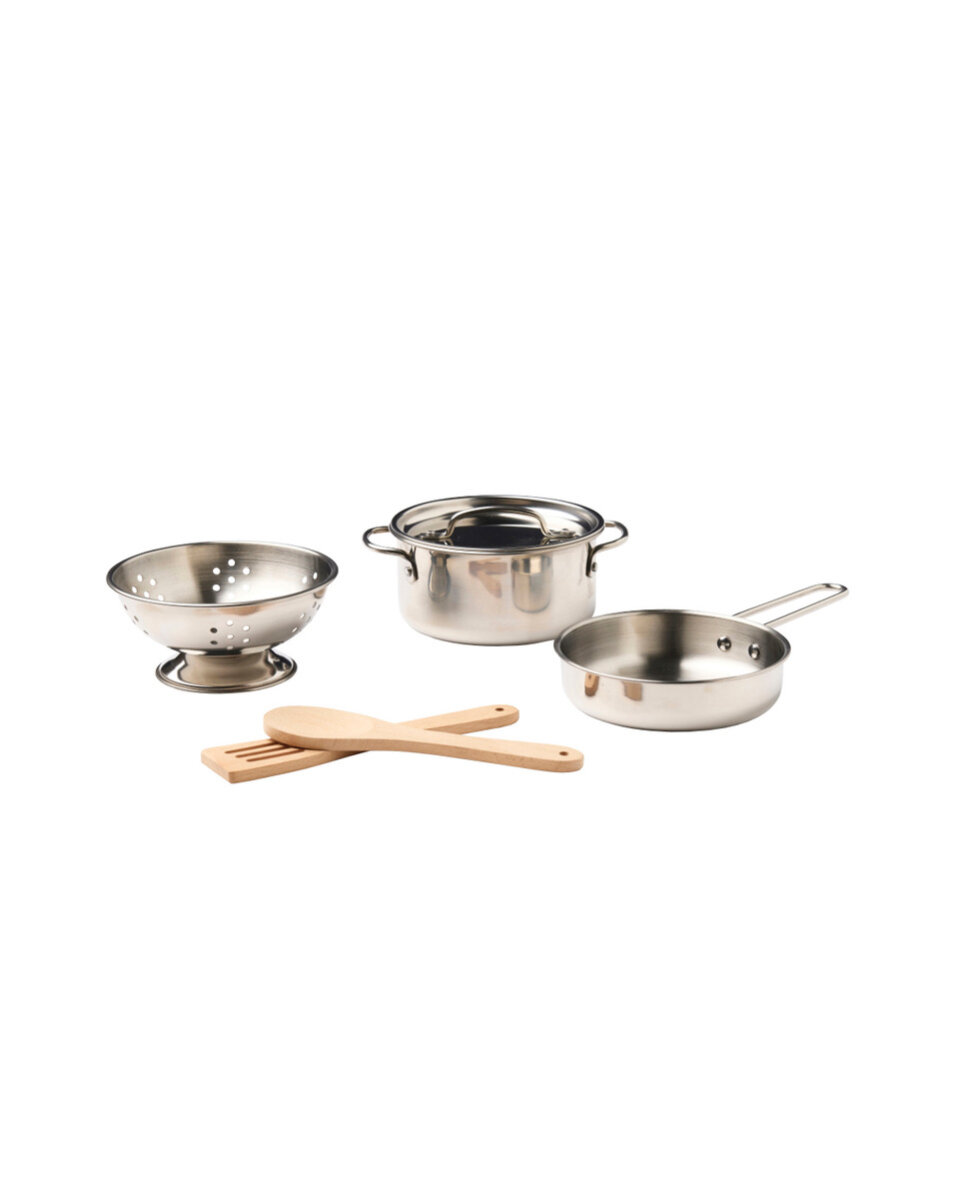 Stainless Metal Cookware Set from Kids Concept, 30,95