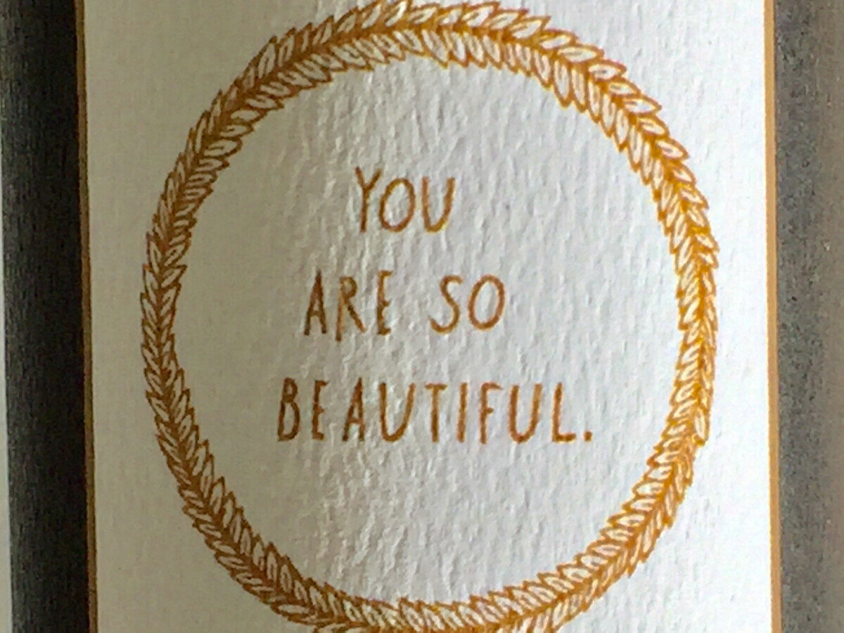 'You are so beautiful' Wall Decal in Gold, 19,95