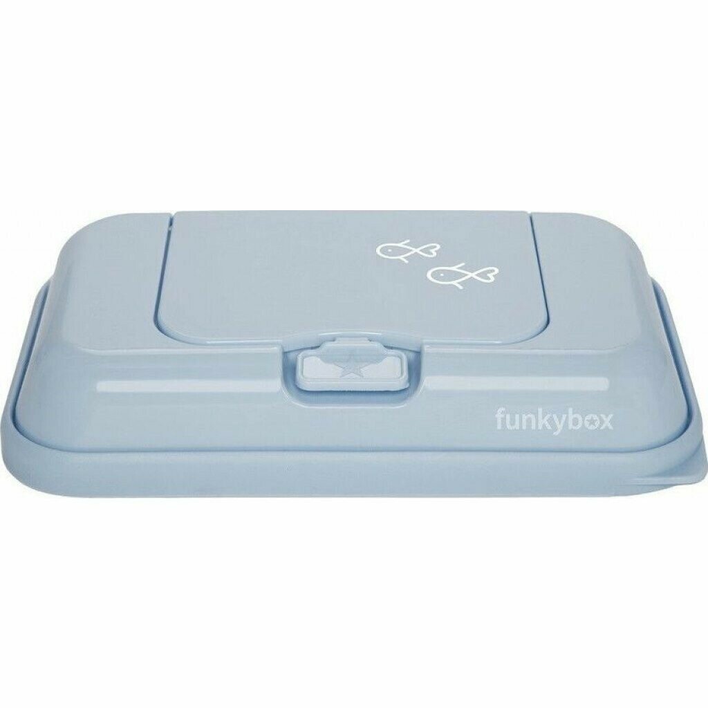Funkybox Wet Wipe Dispenser To Go Vintage Blue with Fishes, 11,95