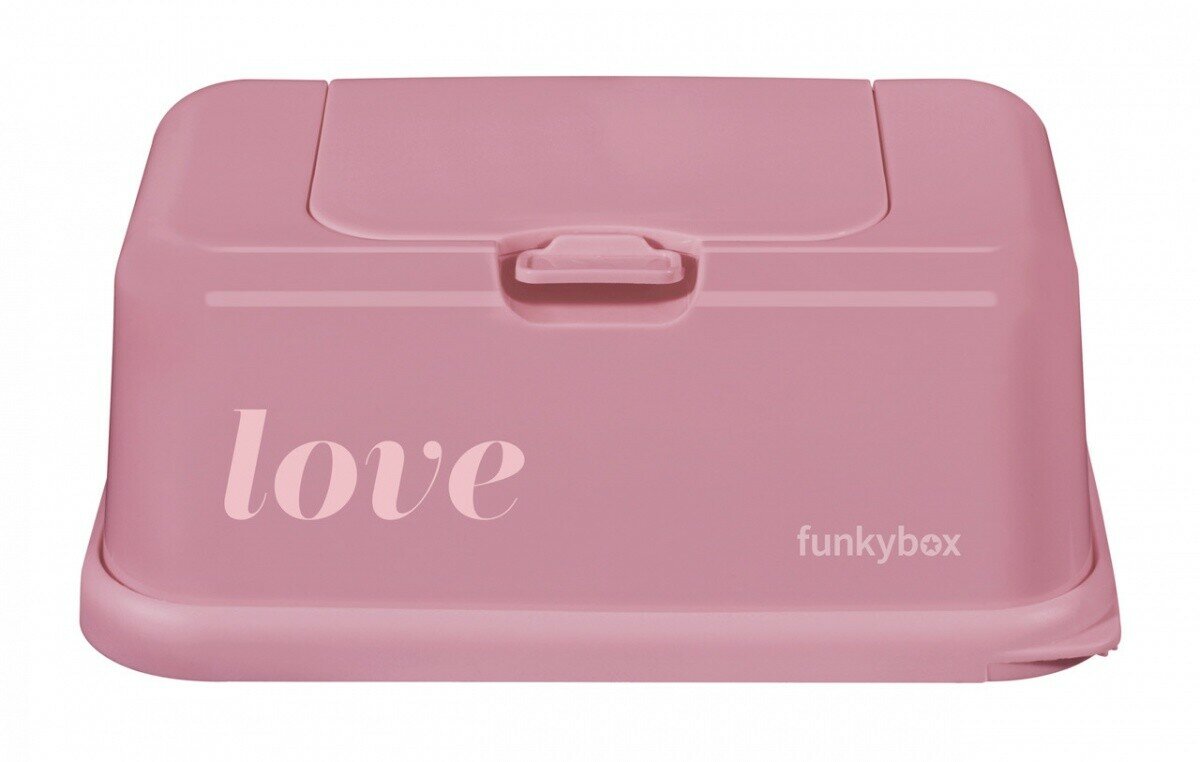 Funkybox Wet Wipe Dispenser Vintage Pink with Love, 15,95